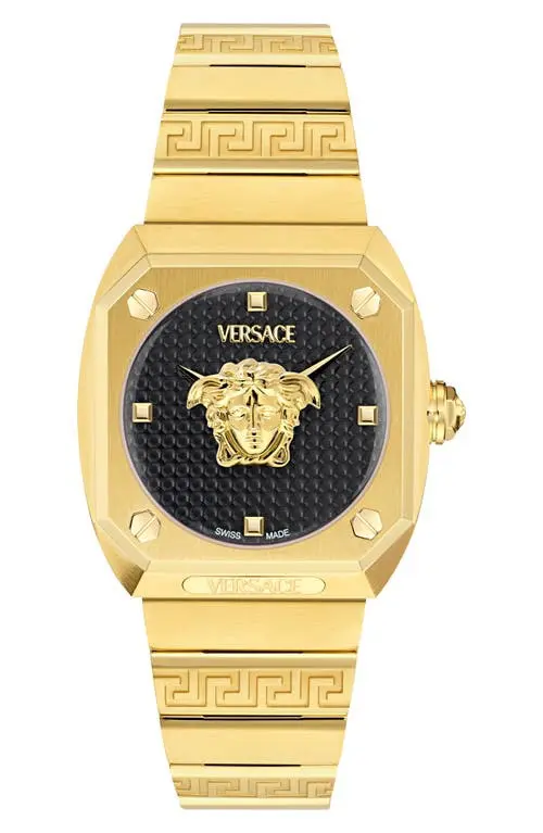 Versace Antares Bracelet Watch - Ip Yellow Gold