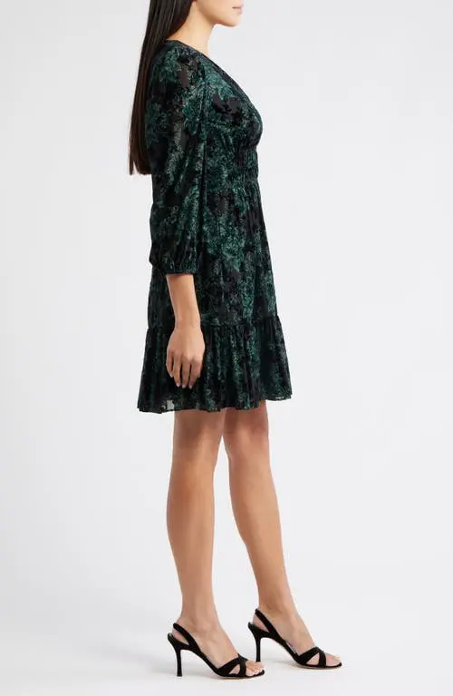 eliza j long sleeve floral dress Eliza J Long Sleeve Maxi Dress