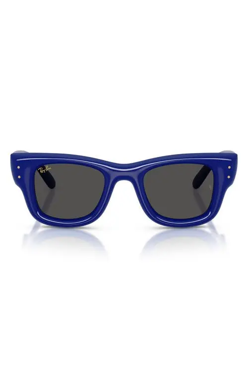 Ray-ban 47mm Square Sunglasses - Blue/dark Grey