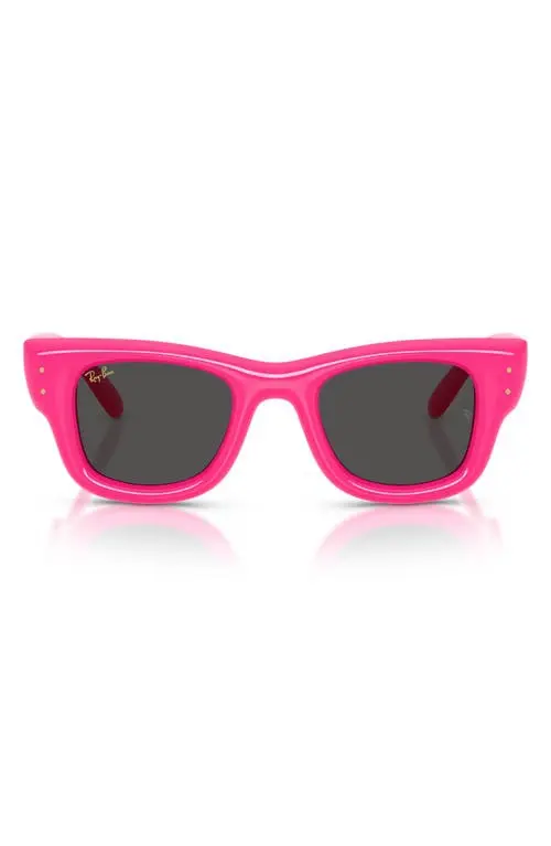 Ray-ban 47mm Square Sunglasses - Fuchsia/dark Grey