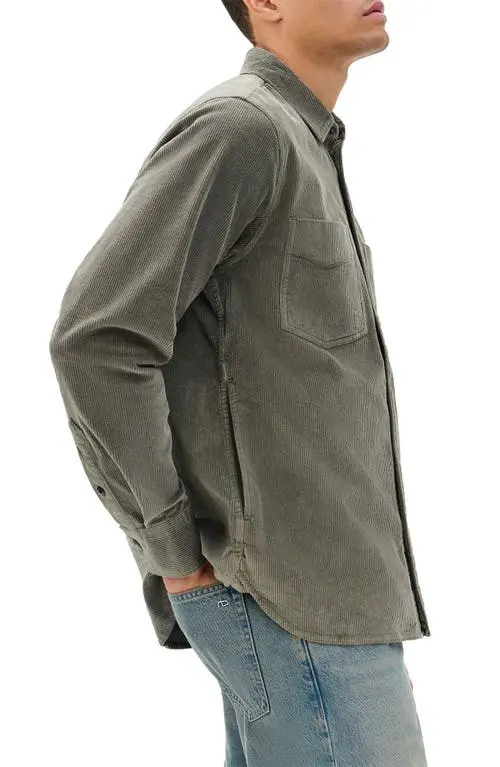 Rag & Bone Cpo Corduroy Overshirt - Dark Green