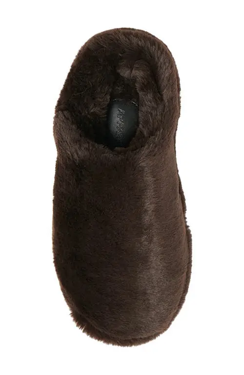 Apparis Misha Faux-fur Slipper - Espresso