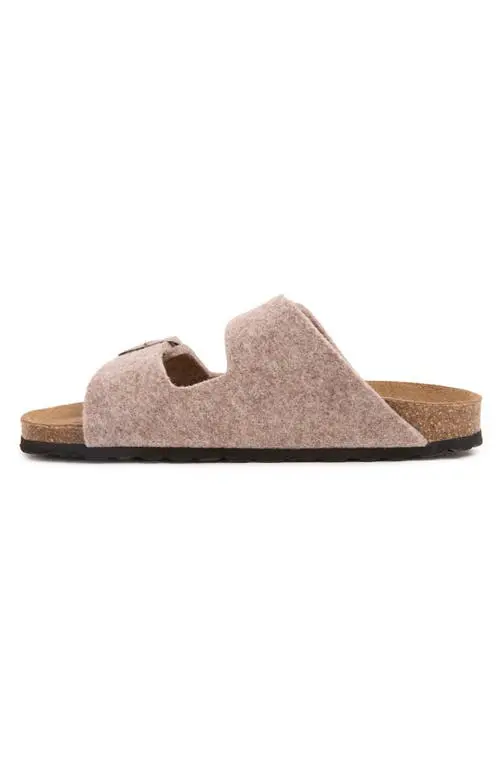 CELTIC & CO. Felt Double Buckle Slide Sandal