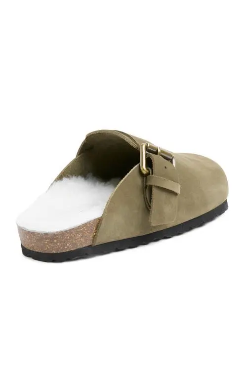 CELTIC & CO. Sheep Lined Clogs With Strap Detail