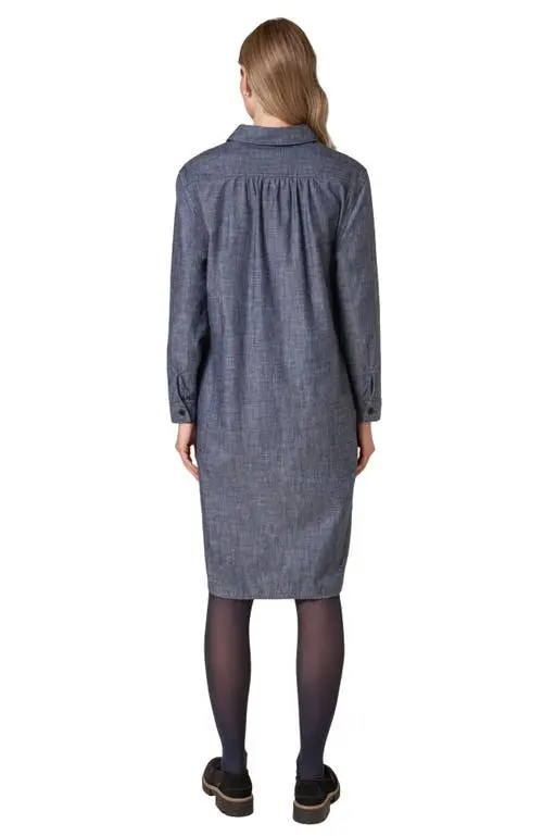CELTIC & CO. Chambray Knee-length Shirt Dress