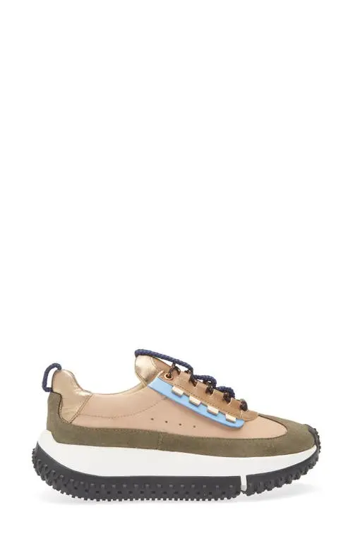 4CCCCEES Kapok Pinto Platform Sneaker - Mud