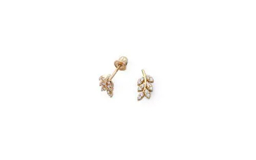 ARTE NOVA JEWELLERY Folha Earrings - Gold 19/2k