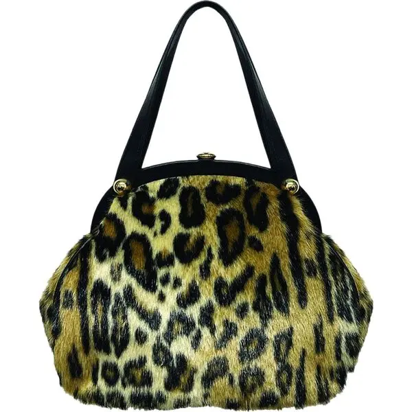 Anna Sui Leopard Print Granny Bag