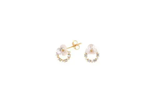 ARTE NOVA JEWELLERY Maisie Earrings - Silver Gold Plated