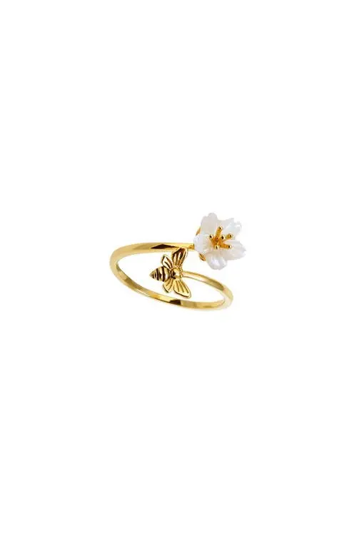 ARTE NOVA JEWELLERY Bee Ring - Silver Gold Plated