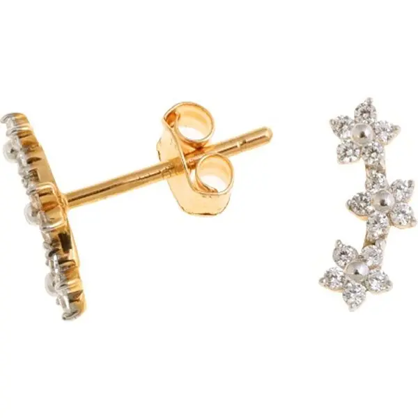 ARTE NOVA JEWELLERY 3 Flores Earrings - Gold 19/2k