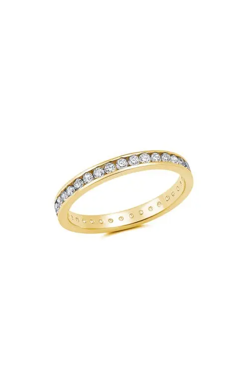 CRISLU Classic Eternity Band Ring - 18kyg/clear Stone