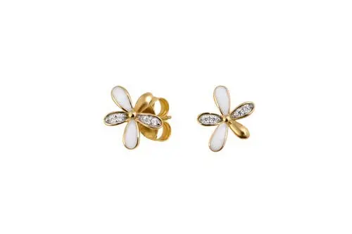 ARTE NOVA JEWELLERY Flowers I Stud Earrings - Gold 19/2k