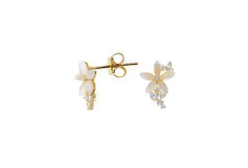 ARTE NOVA JEWELLERY Silver 925 Earrings With Stones - Silver Gold Plated