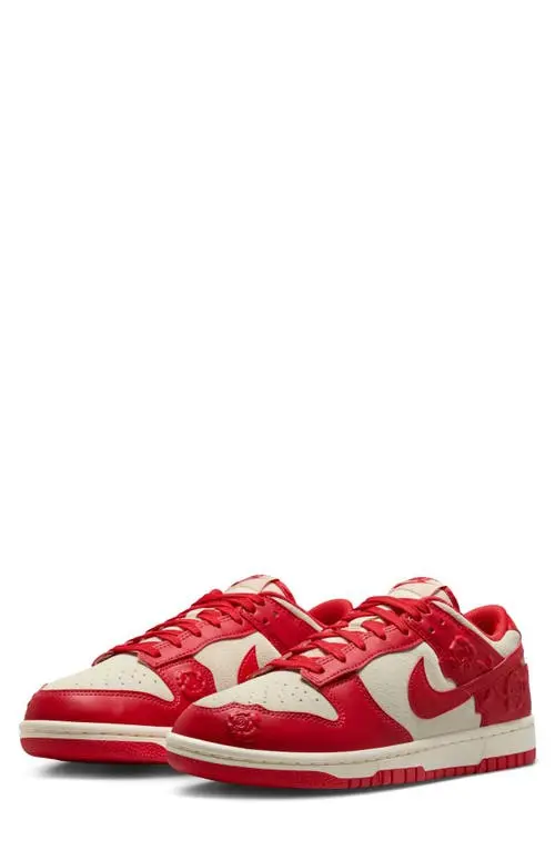 Nike Dunk Low Sneakers - Coconut Milk/red/pale Ivory