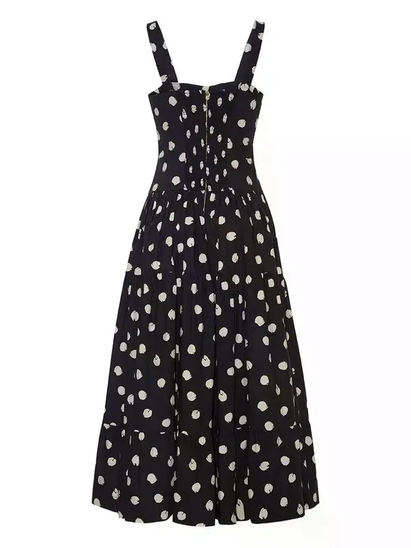 Cara Cara Santiago Polka-dot Midi Dress