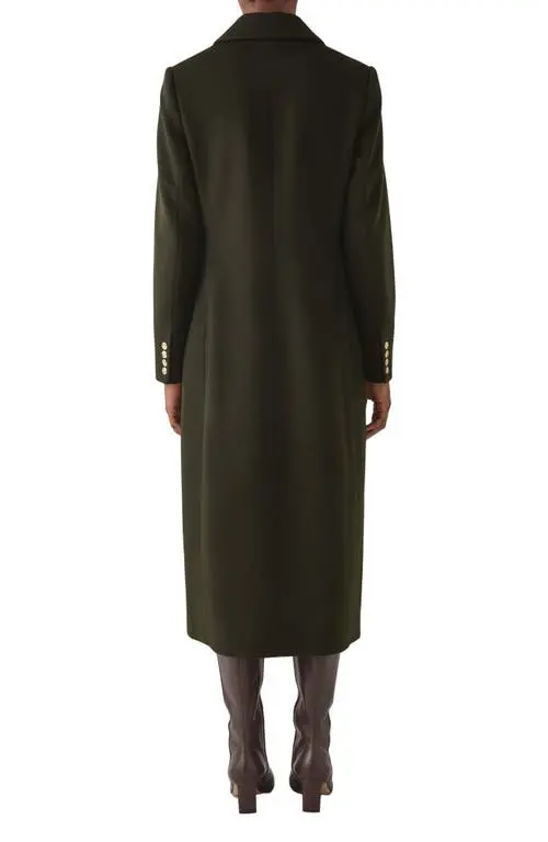 LK BENNETT Natalia Fitted Double-breasted Wool Coat