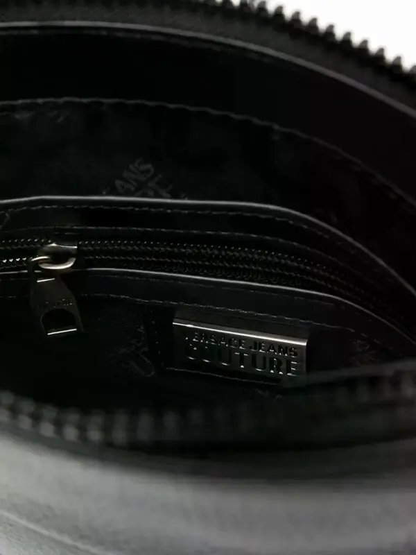 Versace Logo-plaque Faux-leather Messenger Bag