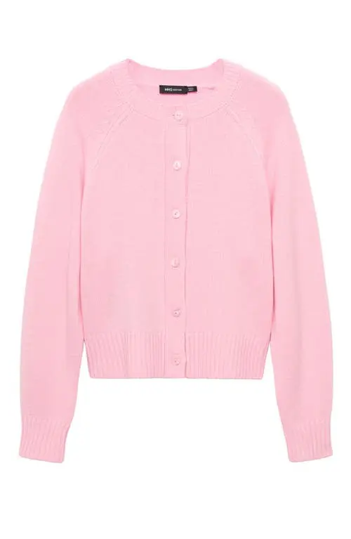 Mango Wool And Cashmere Cardigan - Pink