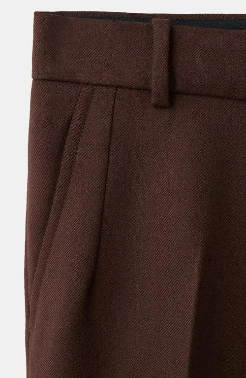 Mango Selection Pleat Front Wool Pants