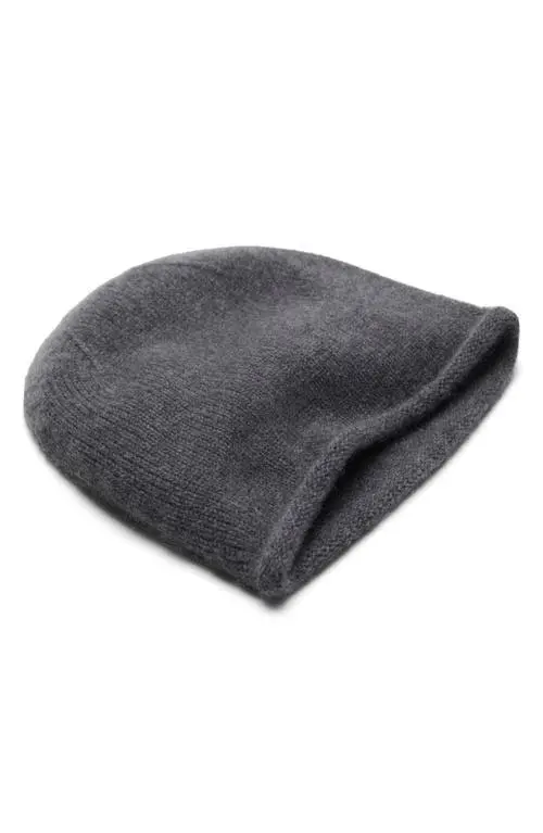 Mango Selection Cashmere Beanie - Medium Heather Grey
