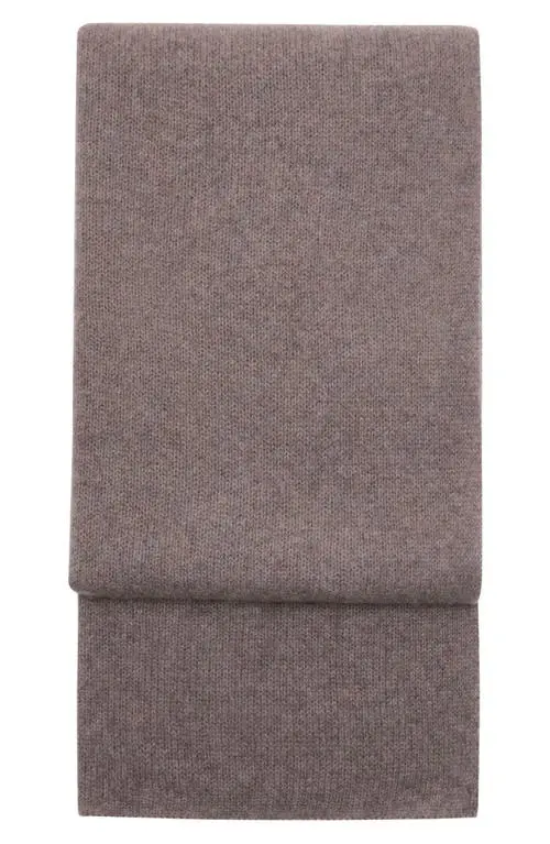 Mango Selection Cashmere Scarf - Medium Brown Heather