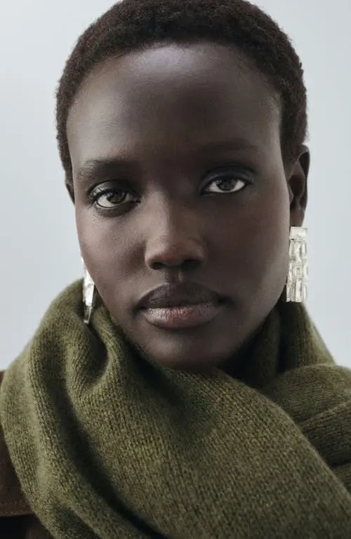 Mango Selection Cashmere Scarf - Medium Green