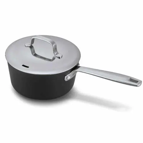 ALVA Maestro 2 Qt. Nonstick Saucepan + Lid - Black