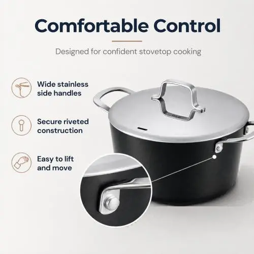 ALVA Maestro Nonstick Stock Pot With Lid