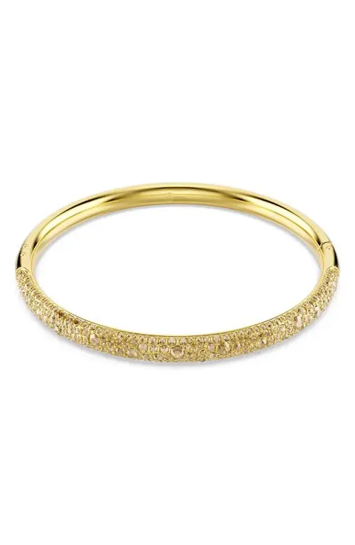SWAROVSKI Sublima Crystal Hinged Bangle - Gold