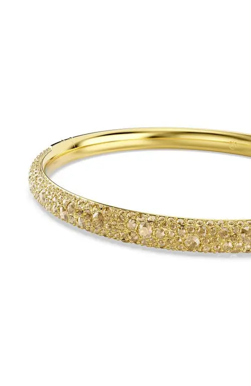 SWAROVSKI Sublima Crystal Hinged Bangle - Gold