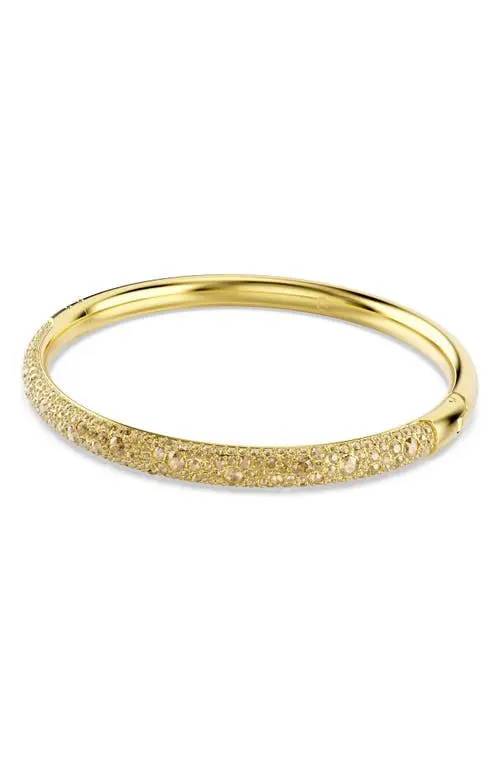 SWAROVSKI Sublima Crystal Hinged Bangle - Gold