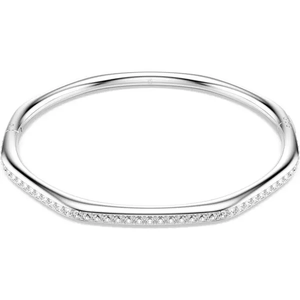 SWAROVSKI Dextera Crystal Bangle - Rhodium