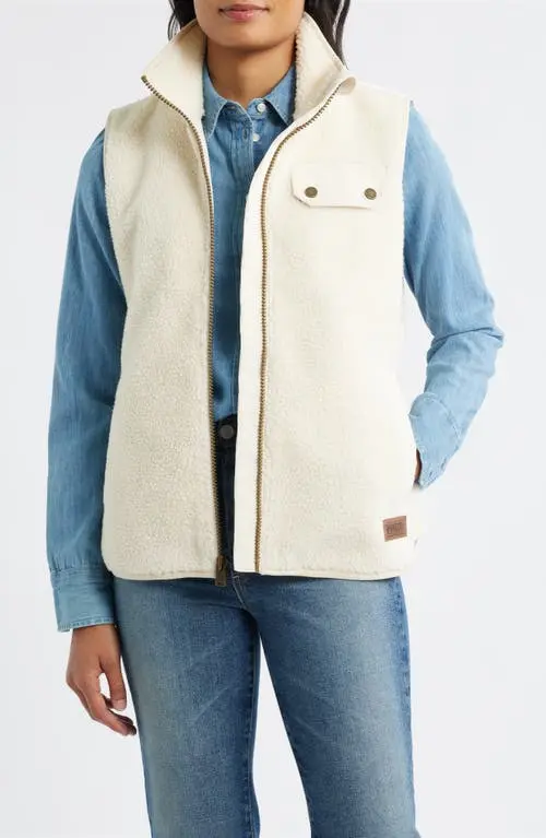 Pendleton Laurel Fleece Vest - Bone