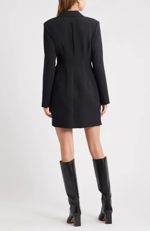OPEN EDIT The Icon Suiting Wrap Blazer Dress - Black