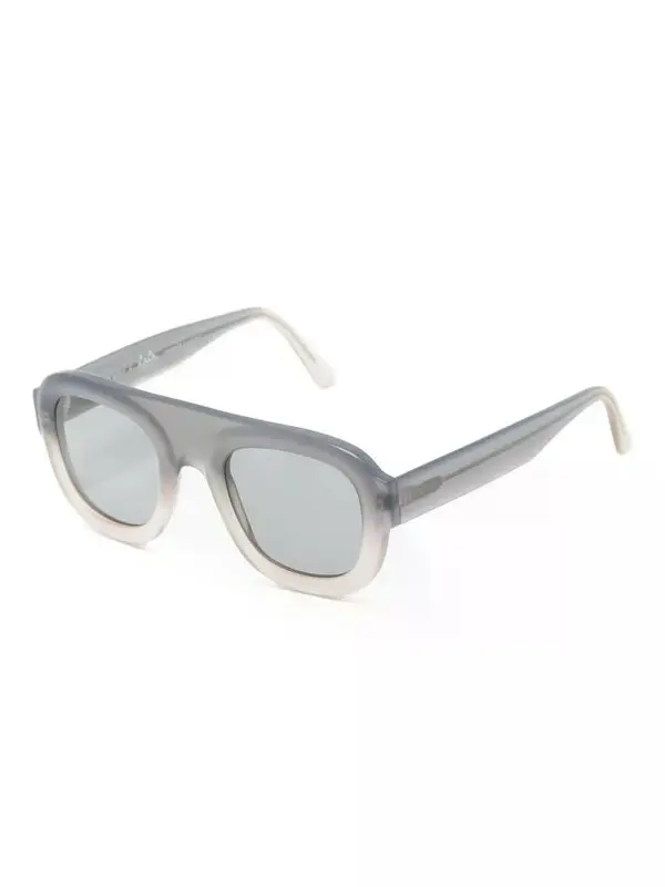 ANDY WAWA Ombré-effect Rectangle-frame Sunglasses