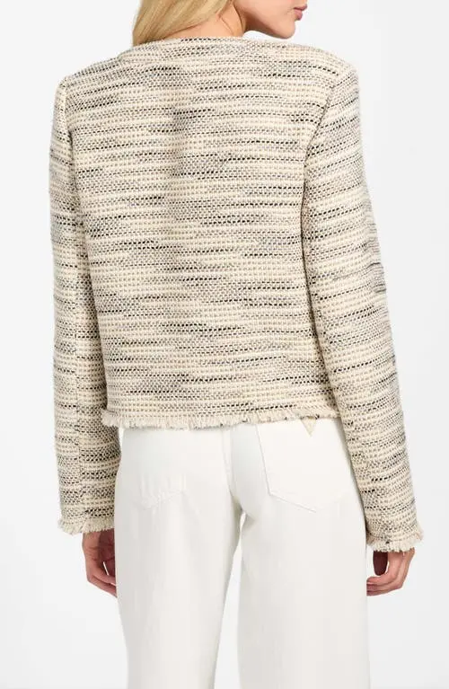 Guess Sutton Fringe Tweed Jacket
