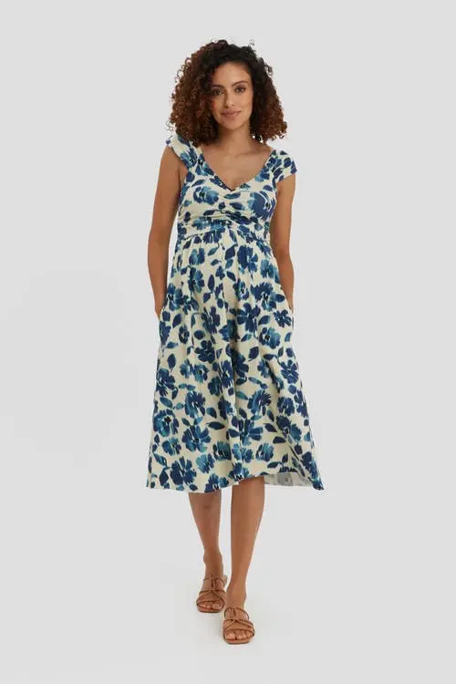 NOM MATERNITY Cheri Maternity & Nursing Dress