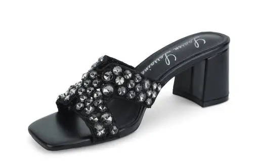 LAUREN LORRAINE Sassy Mule Sandals - Black