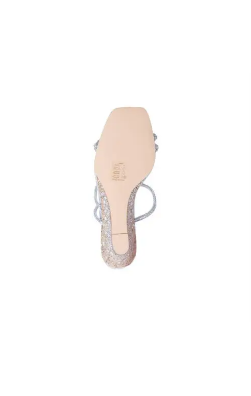 LAUREN LORRAINE Lanie Rhinestone Wedge Sandal