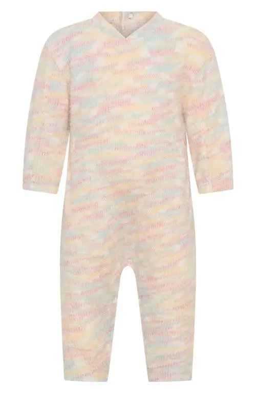 TINY TRIBE Stripe Sweater Romper - Pink Multi