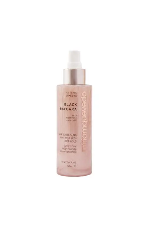 Miriam Quevedo Black Baccara Hair Texturizing Wave Mist With Rose Gold - None