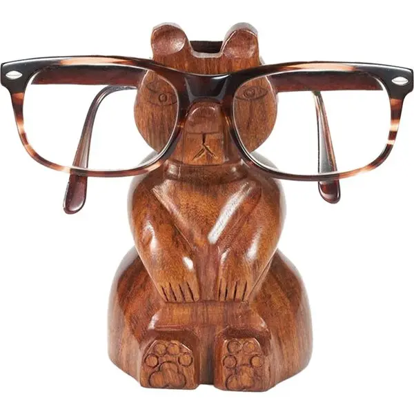 MATR BOOMIE Bear Eyeglasses Holder Stand - Brown