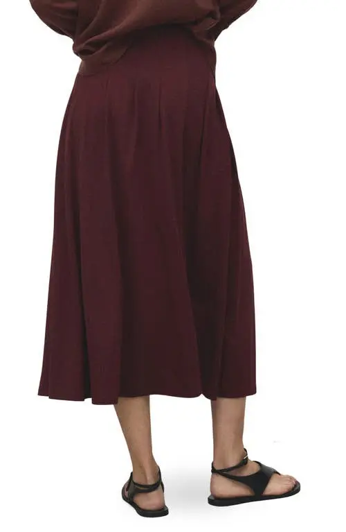 Mango Plank Pleat Midi Skirt