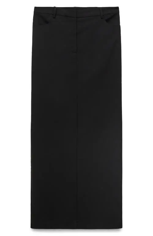 Mango High Rise Pencil Skirt - Black