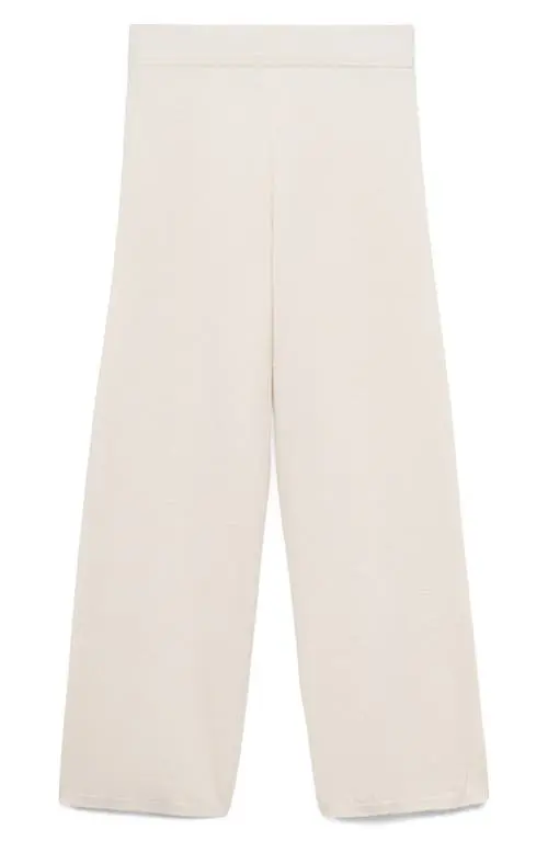Mango Cashmere Straight Leg Jogger Pants - Off White