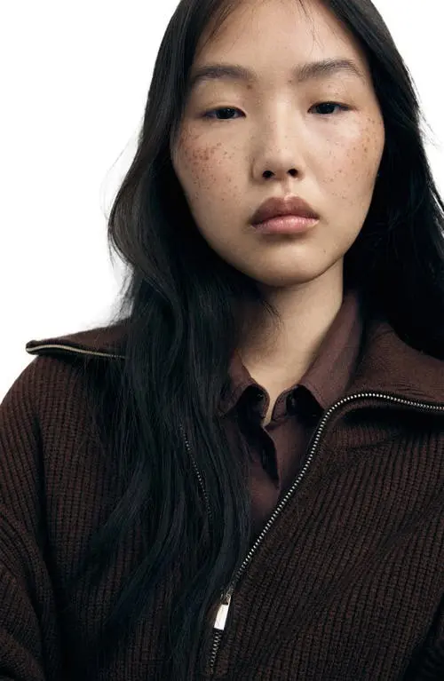 Mango Half Zip Sweater