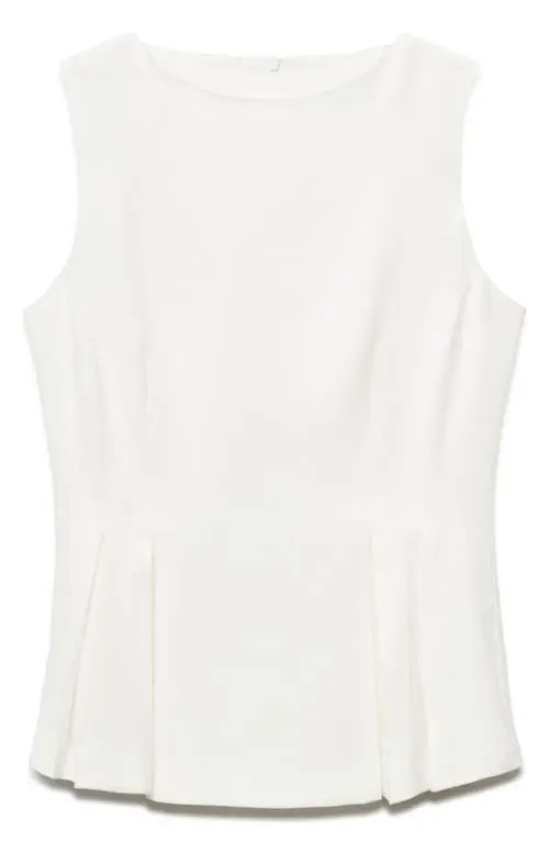 Mango Sleeveless Peplum Top