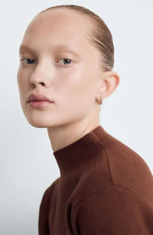 Mango Funnel Neck Relaxed Sweater