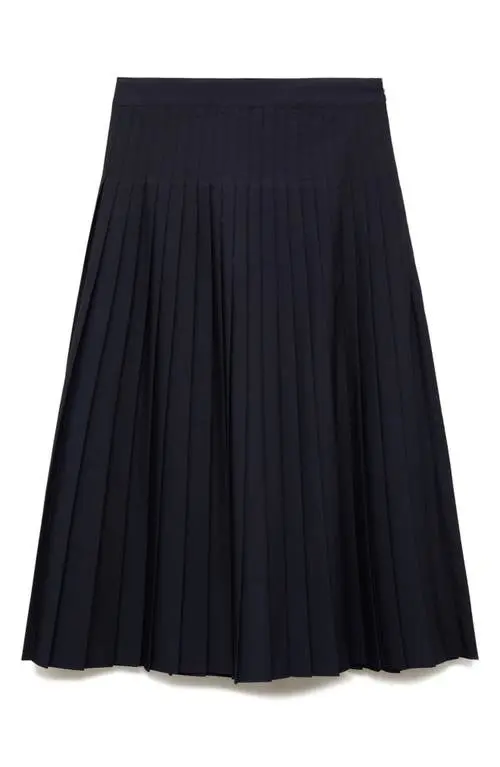 Mango Pleated Midi Skirt